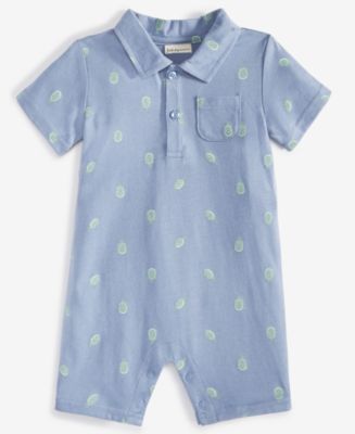 First Impressions Baby Boys Tiny Turtles Collared Sunsuit, Created for ...