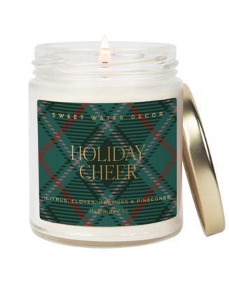 Sweet Water Decor Holiday Cheer Candle, 9 oz. - Macy's