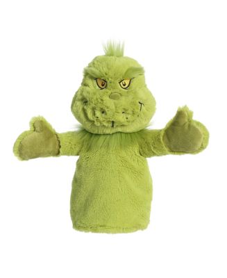 Aurora Medium Grinch Hand Puppet Dr. Seuss Whimsical Plush Toy Green 10 ...
