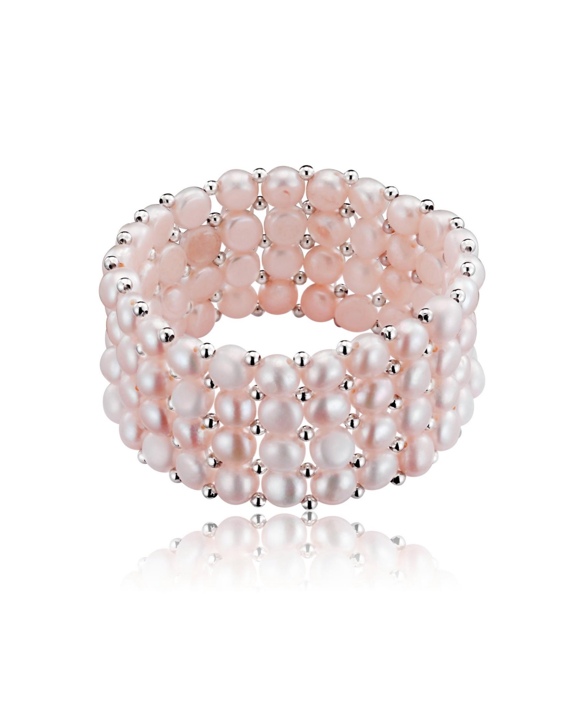 Click here for Sterling Silver Rhodium Plated White Cultured Five... prices