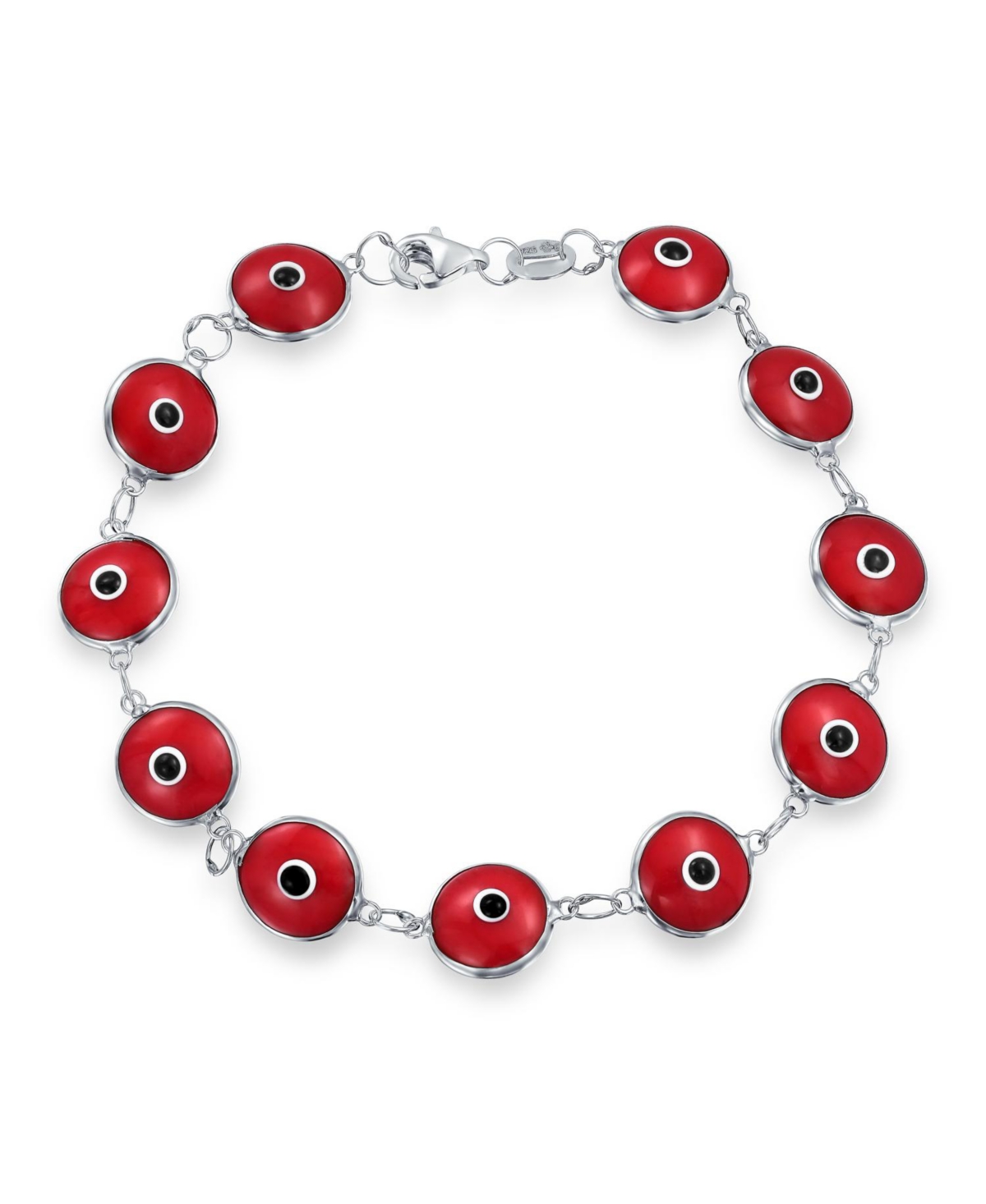 Click here for Bling Jewelry Multicolor Evil Eye Strand Bracelet... prices