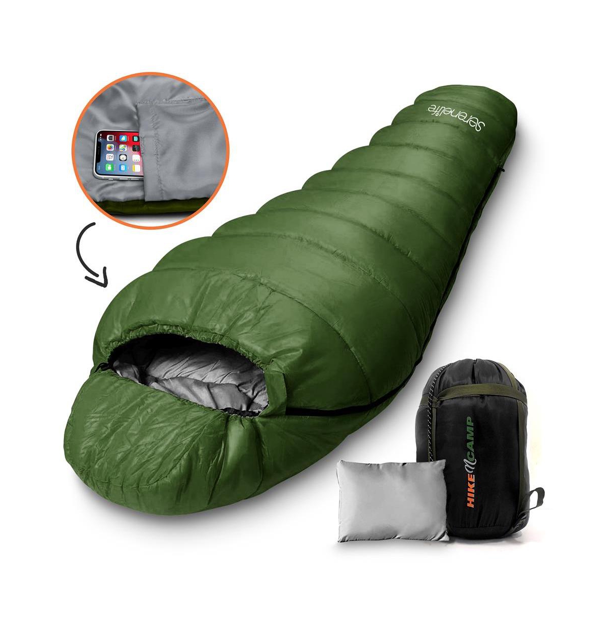 Click here for SereneLife Mummy Sleeping Bag With Travel Pillow a... prices