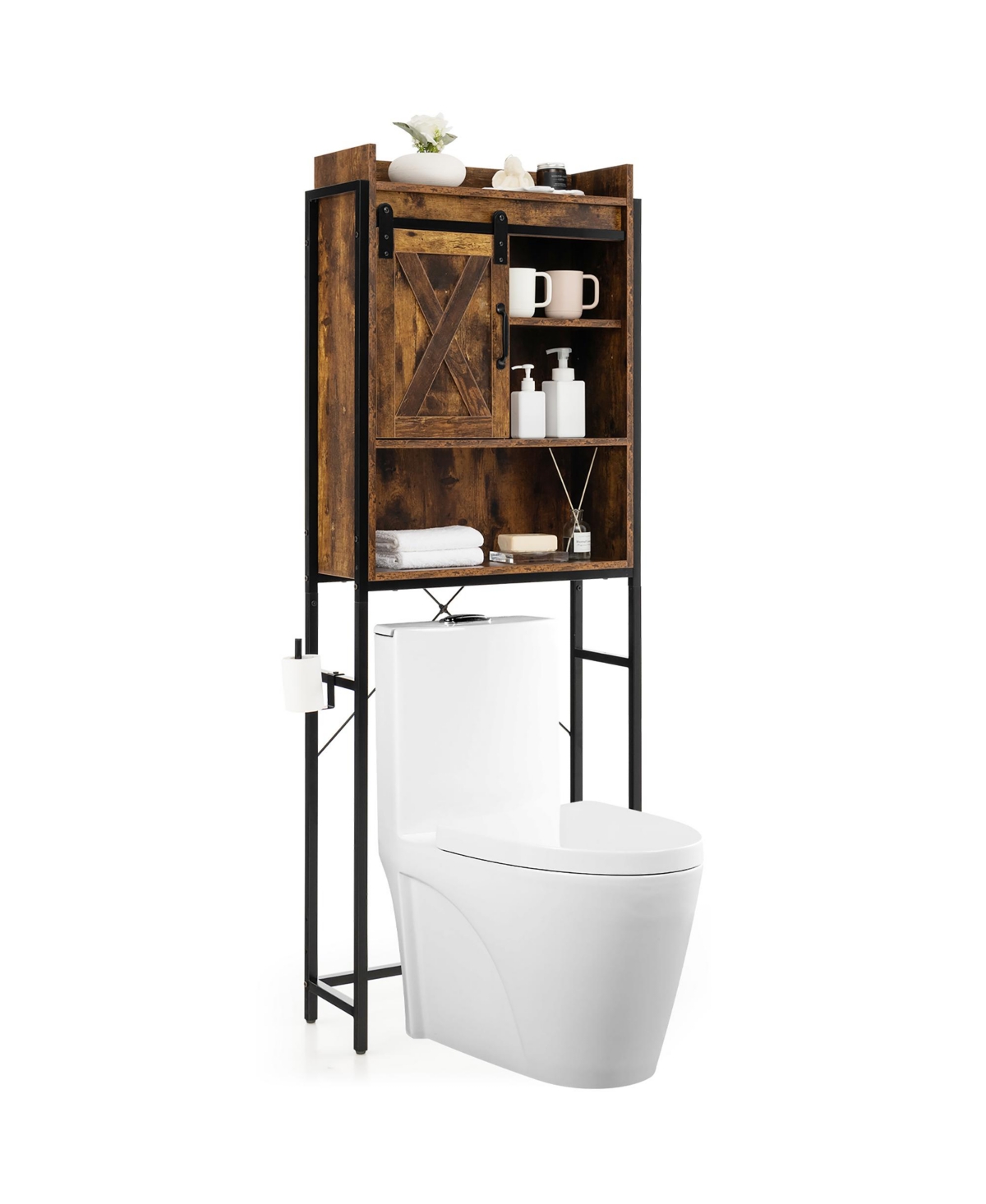Click here for Gymax Over The Toilet Storage Cabinet Rack Bathroo... prices
