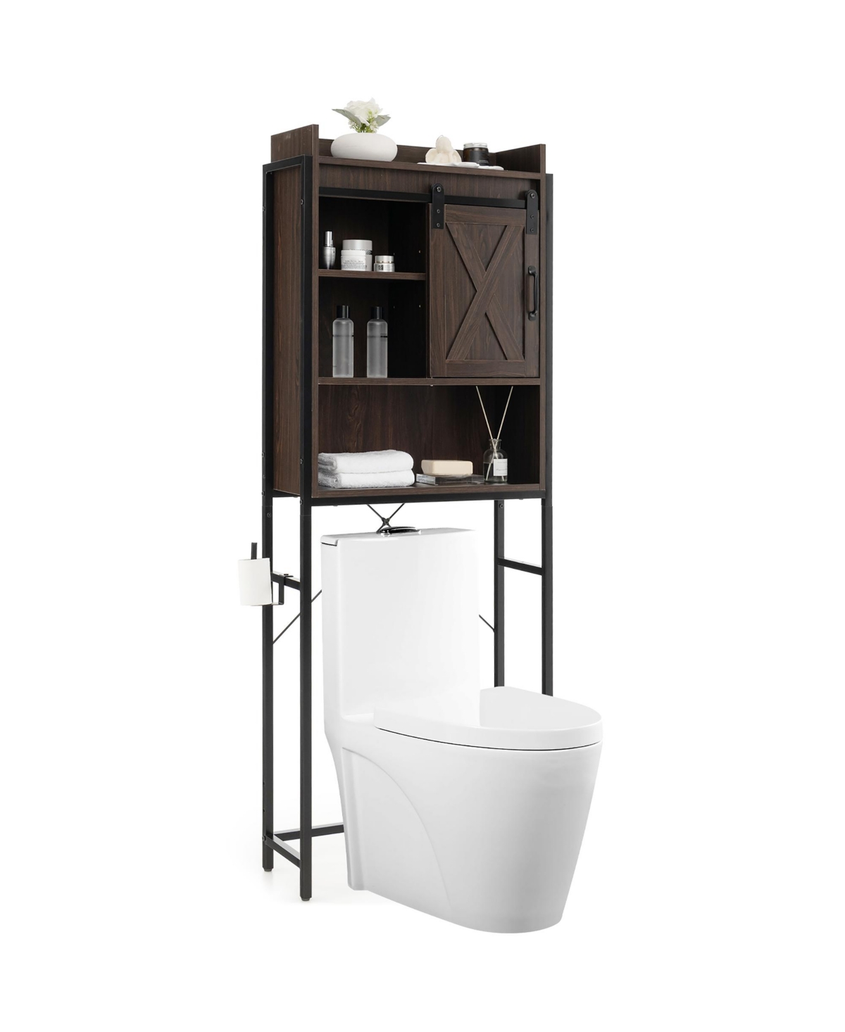 Click here for Gymax Over The Toilet Storage Cabinet Rack Bathroo... prices
