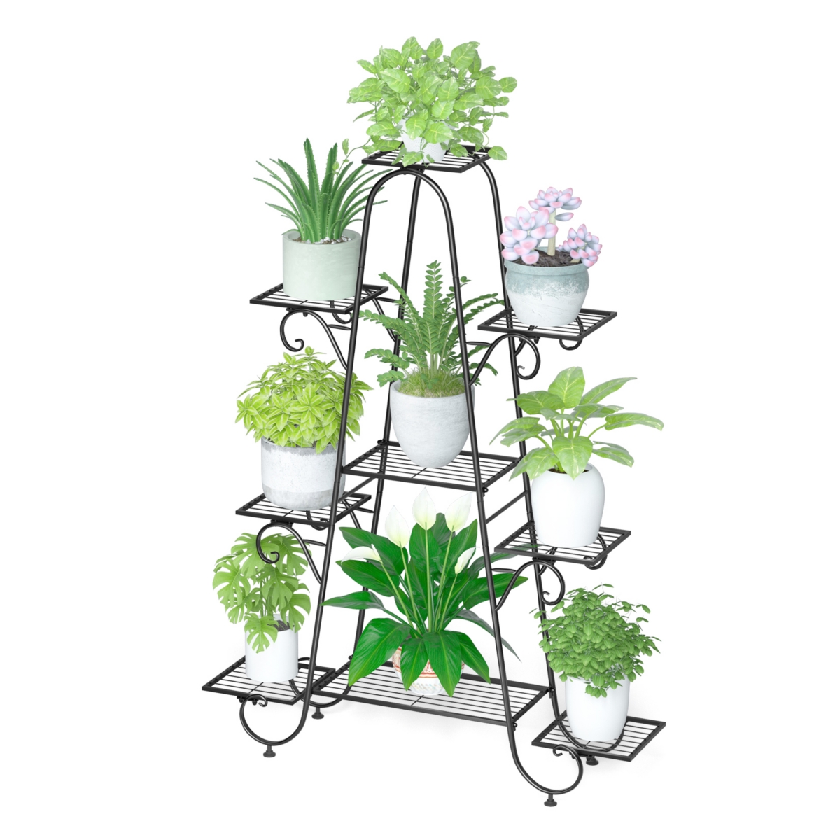 Click here for Unho 9 Tier Metal Garden Plant Stand Flower Pots D... prices