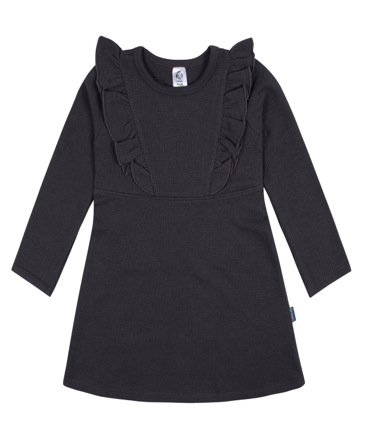Click here for Gerber Toddler Girls Long Sleeve Ruffle Dress - Bl... prices