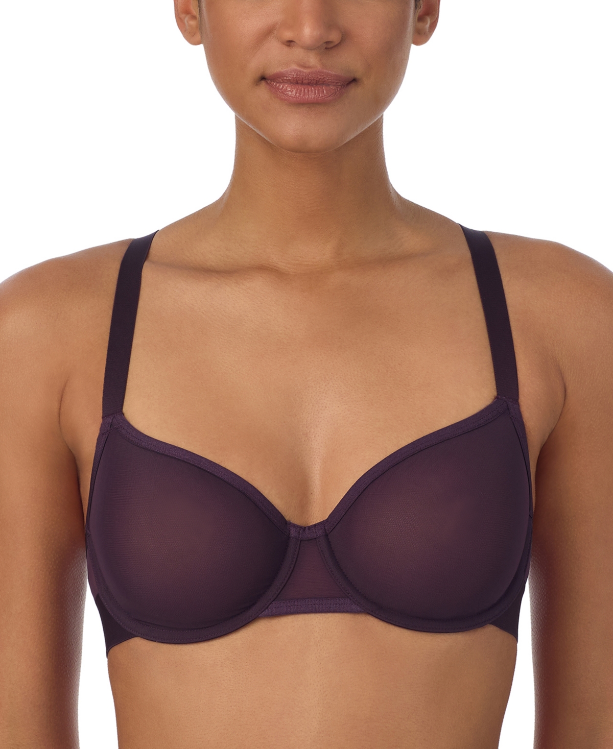 Click here for Dkny Womens Sheers Unlined Demi Bra  DK4085 - Plum... prices