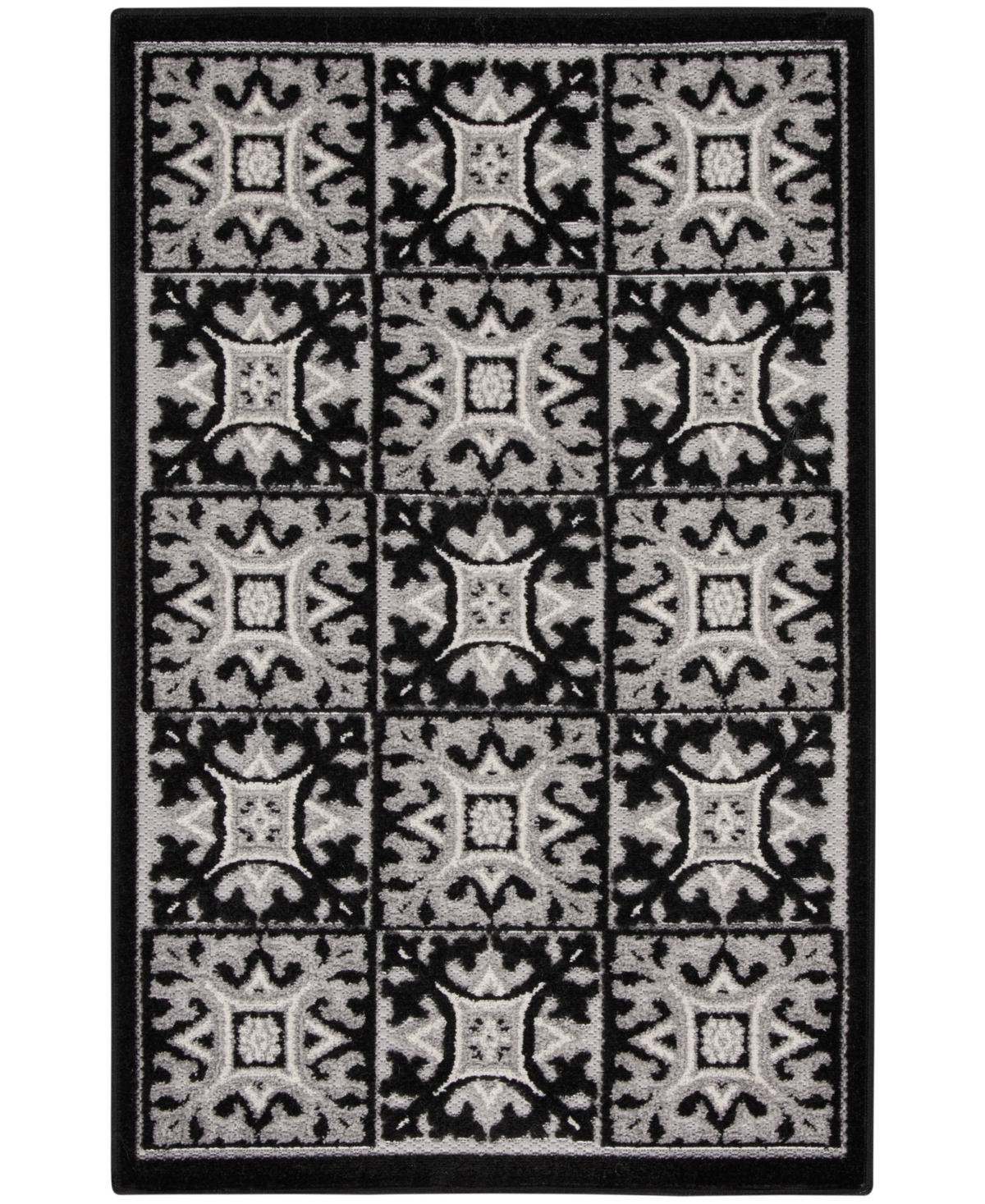 Click here for Nourison Home Aloha ALH34 28x4 Area Rug - Black prices