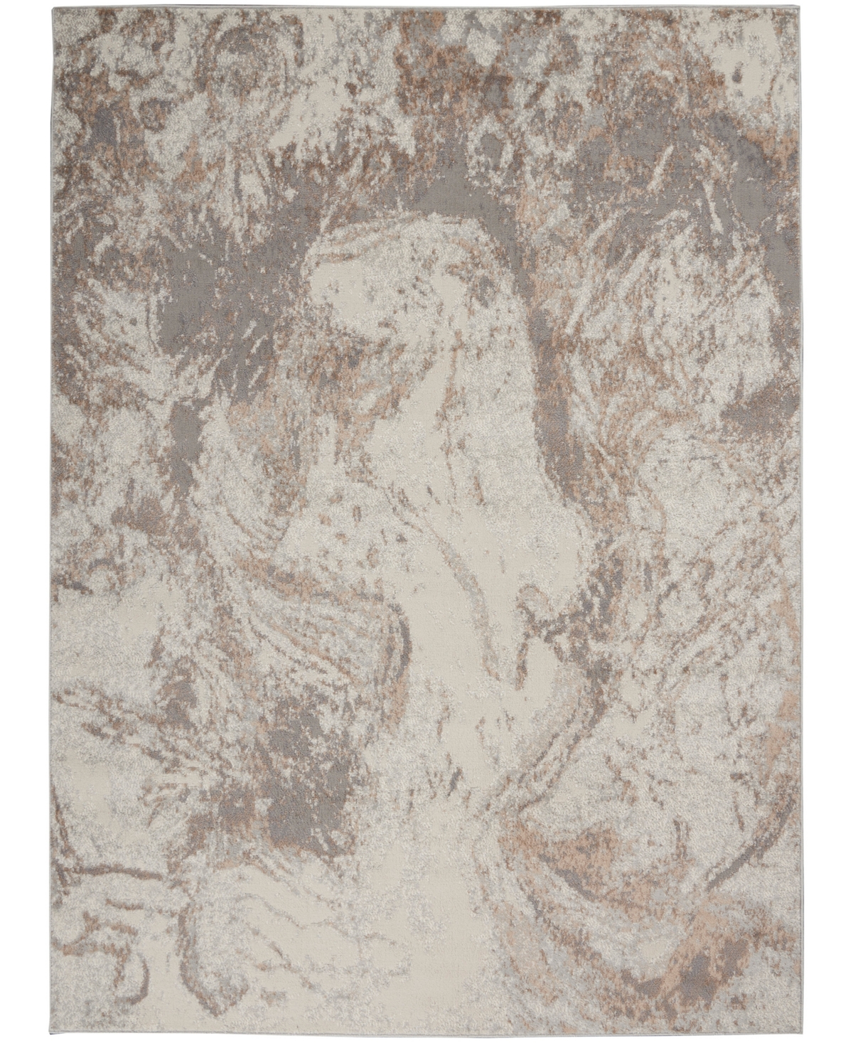 Nourison Home Elation ETN02 4x6 Area Rug - Ivory/Gray