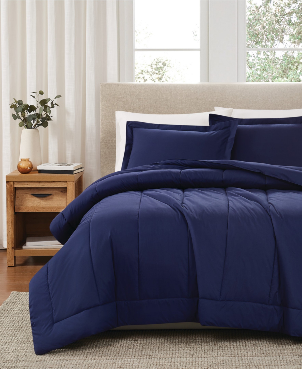 Click here for Brooklyn Loom Solid Cotton Percale 3-Pc. Comforter... prices
