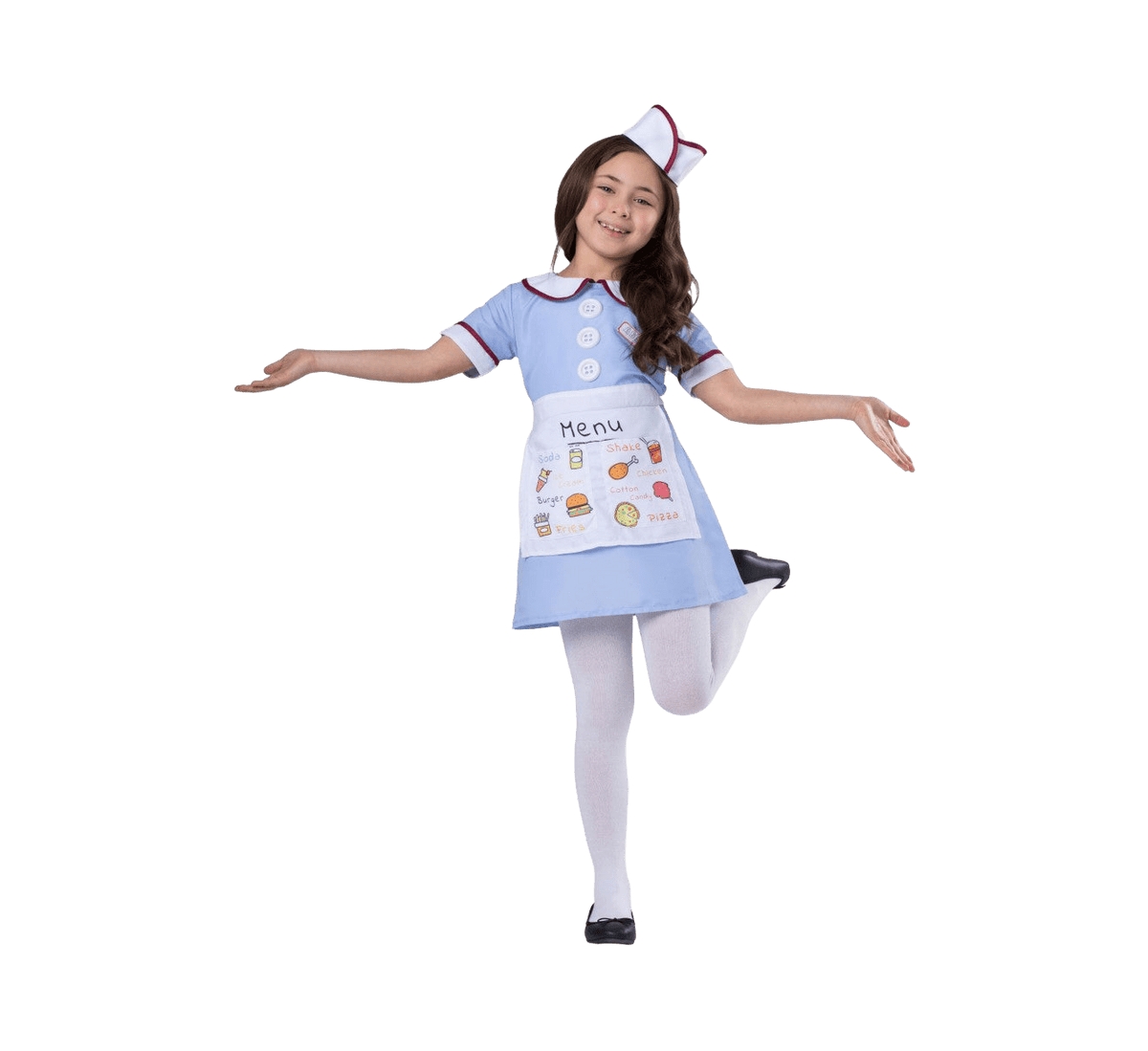 Click here for Dress Up America Kids Diner Waitress Costume Set -... prices