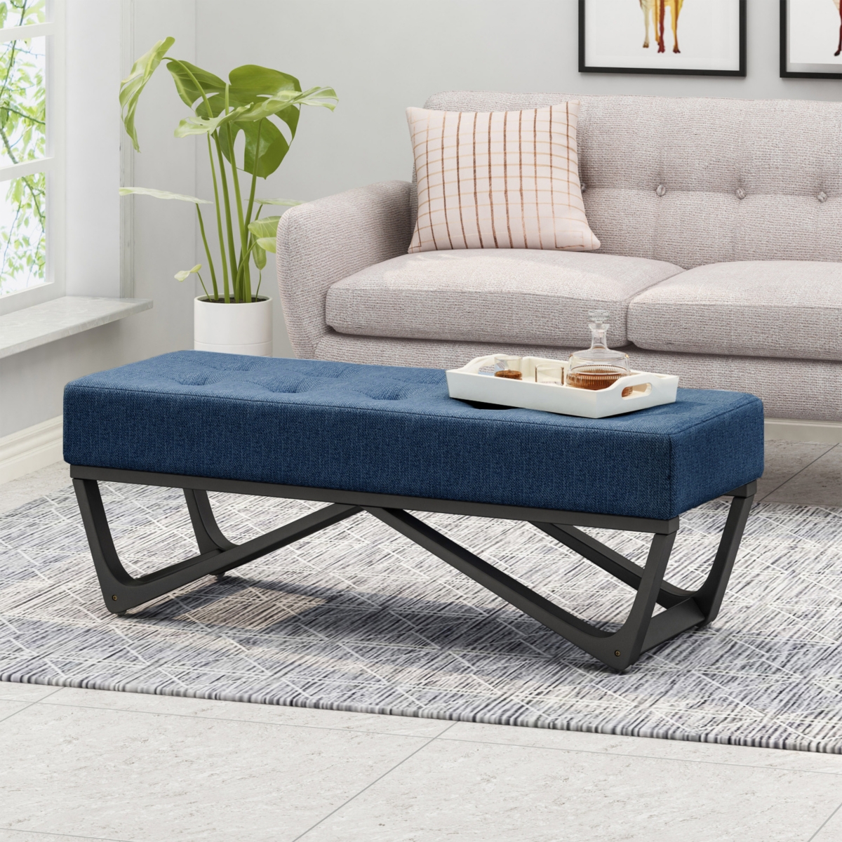 Click here for Navy blue Ottoman - Navy blue prices