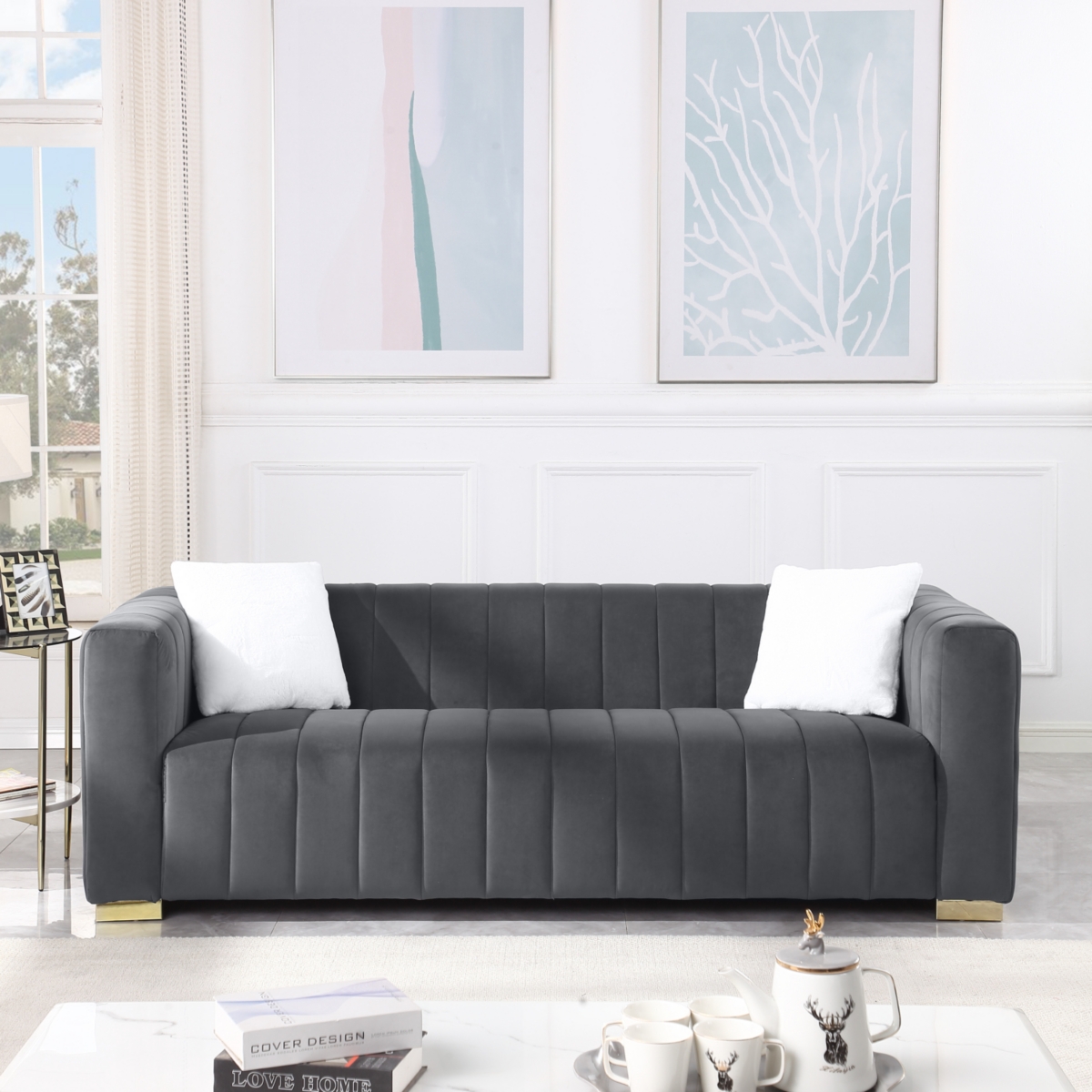 Click here for Streamdale Furniture A modern channel sofa take on... prices