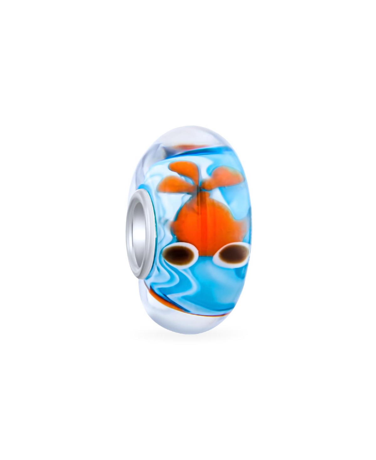 Click here for Bling Jewelry Blue Fish Bowl Murano Glass .925 Ste... prices