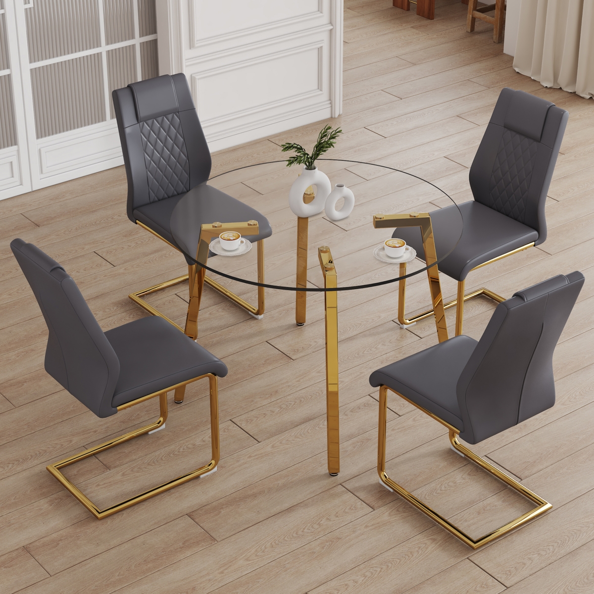 Click here for Streamdale Furniture Table and chair set.a Modern... prices