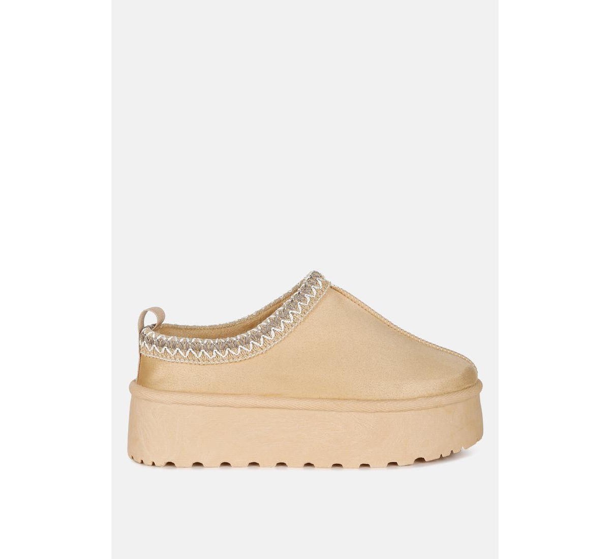 Click here for Jesters Embroidered Platform Classic Slip-On - Bei... prices