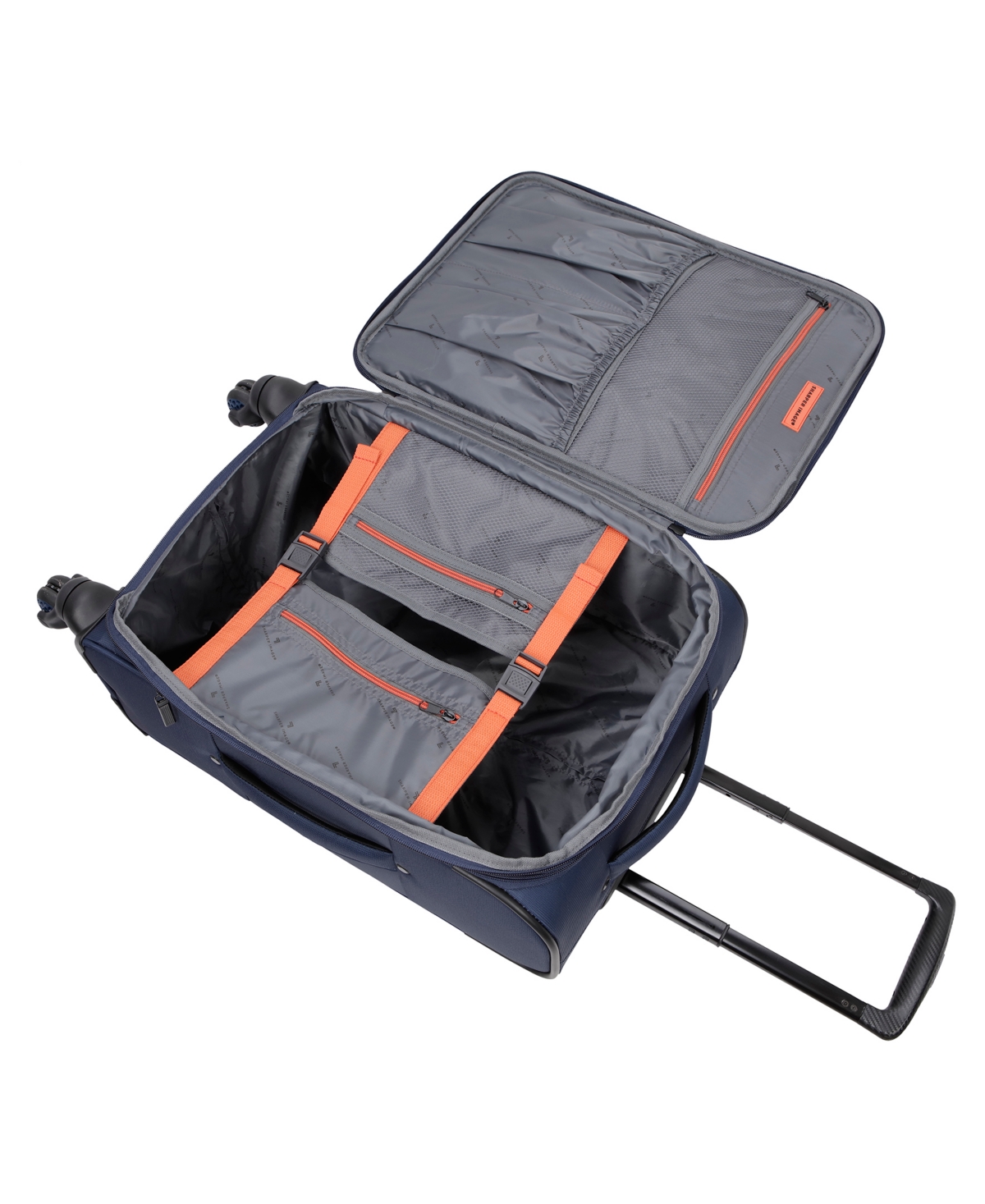 Sharper Image Travel Eva Molded 5 Piece Softside Luggage Set In Navy ...