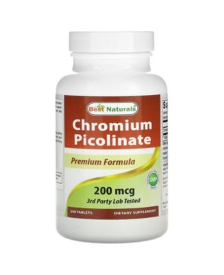 Best Naturals Chromium Picolinate Tablet, 200 mcg, 240 Count - Macy's