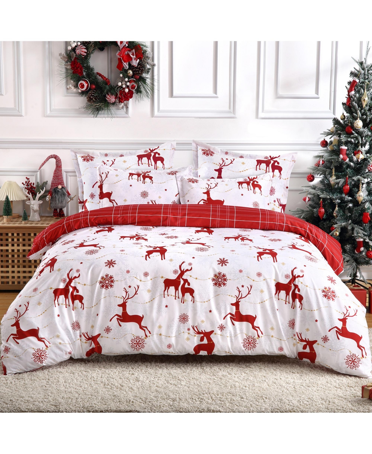 Click here for gaomon 3 Pieces Christmas Holiday Bedding Duvet Co... prices