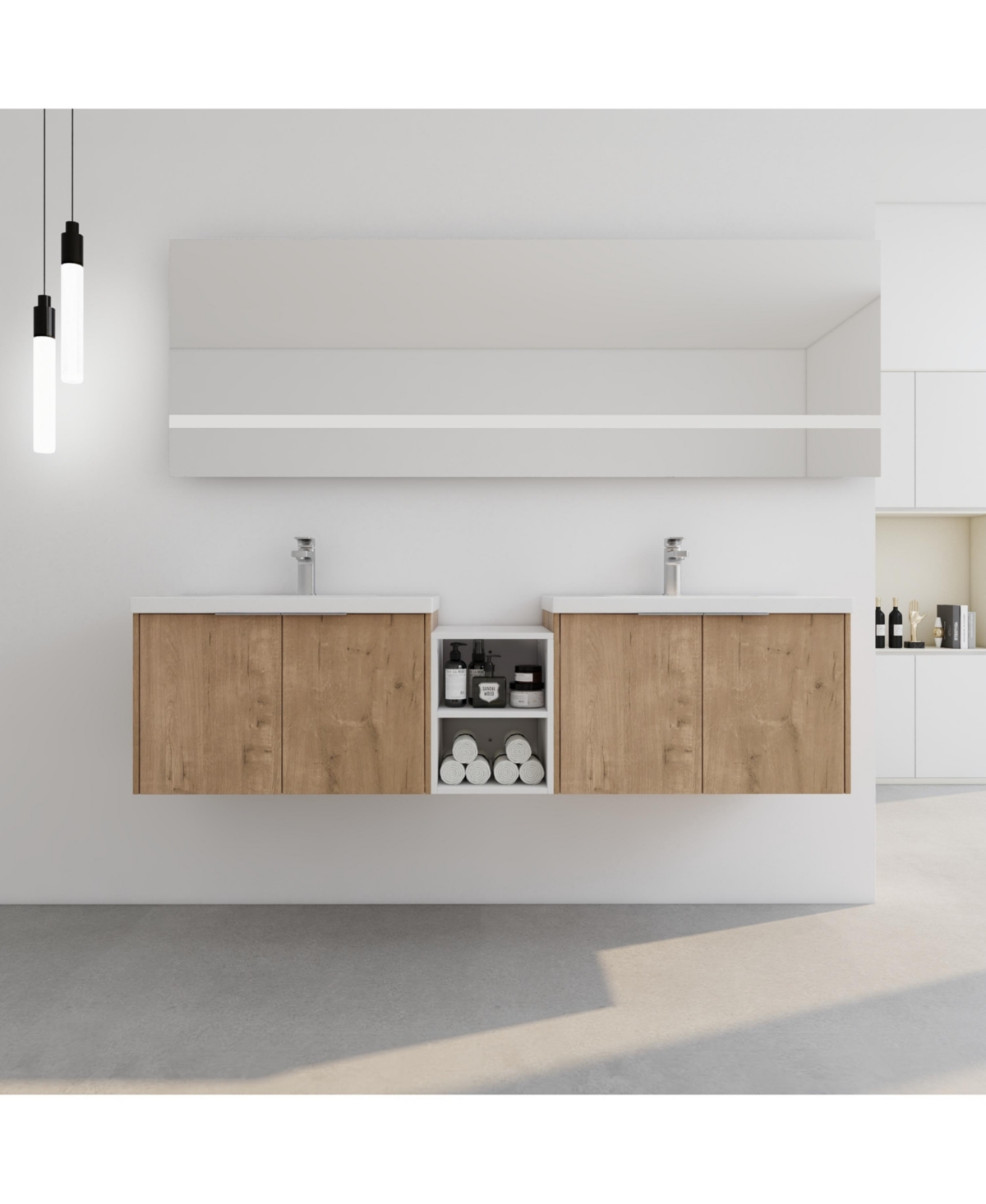 Click here for Simplie Fun 72 Soft-Close Bathroom Vanity with Res... prices