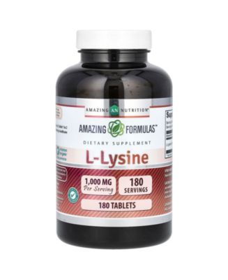 Amazing Nutrition Amazing Formulas L-Lysine 1 000 mg - 180 Tablets - Macy's