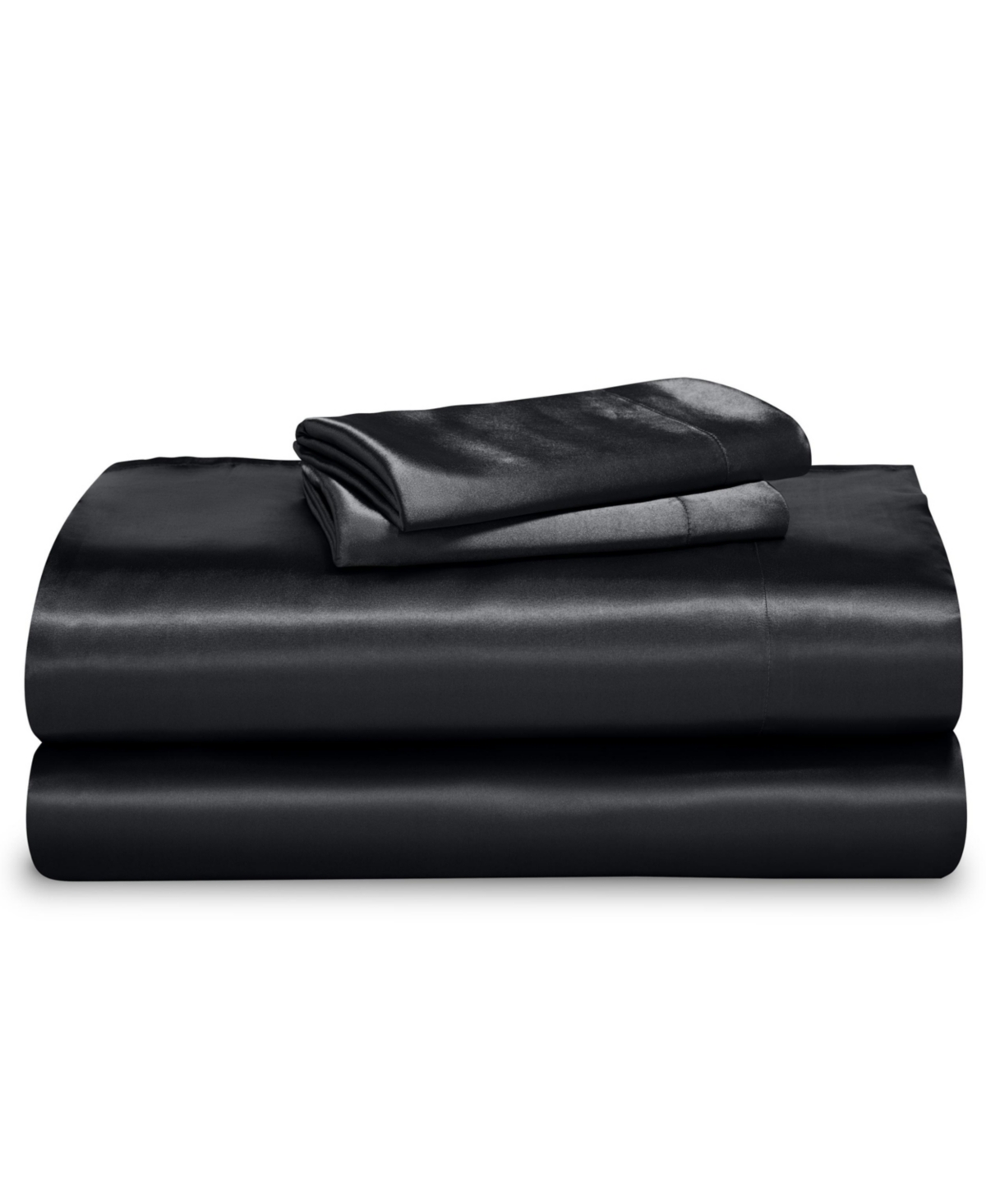 Click here for Bare Home Satin Sheet Set - Black prices