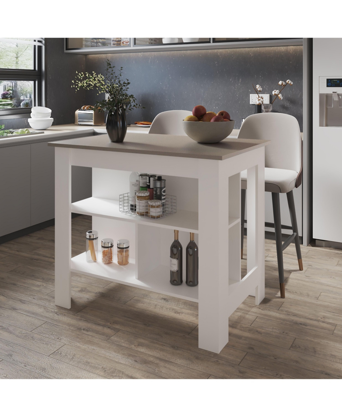 Click here for Fm Furniture Aztec Kitchen Island in melamine with... prices