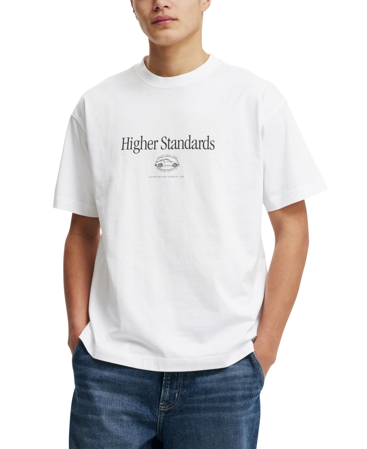 Click here for Cotton On Mens Box Fit Graphic T-Shirt - White/Hig... prices