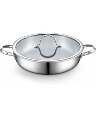 Cooks Standard 12-inch large Tri-Ply Clad Stainless Steel Deep Frying ...