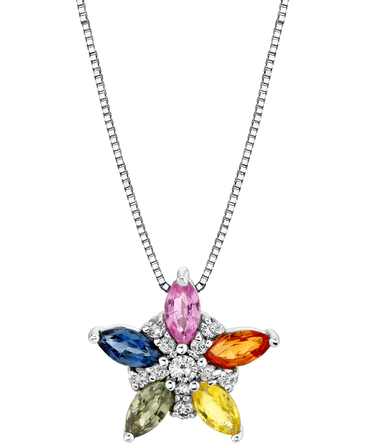 Click here for Multi-Sapphire (1-1/6 ct. t.w.) & Diamond (1/10 ct... prices
