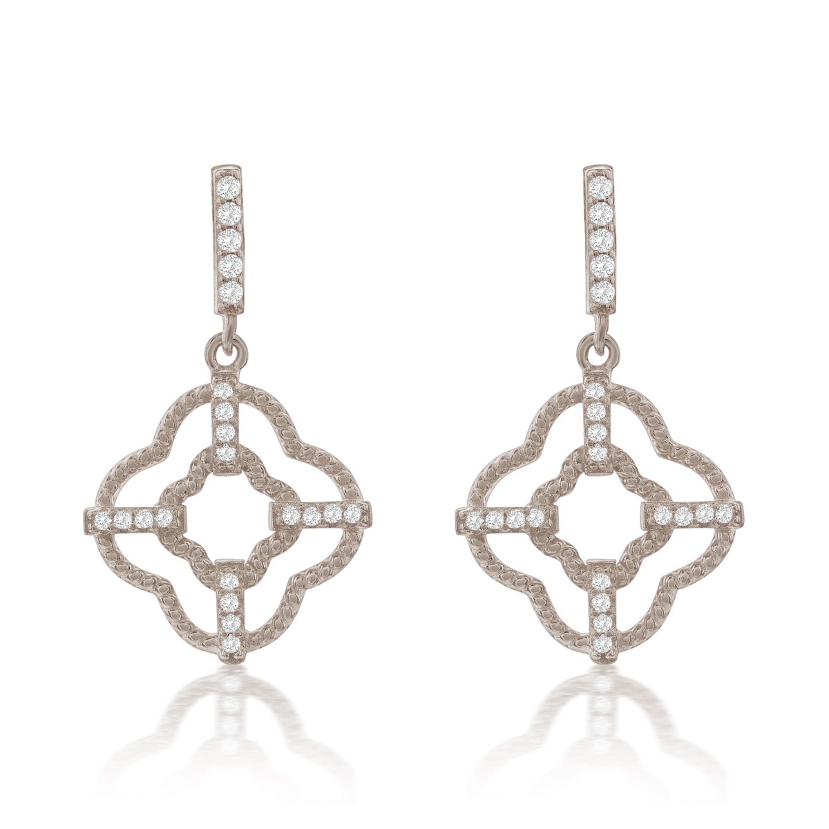 Click here for Suzy Levian Sterling Silver White Cubic Zirconia T... prices