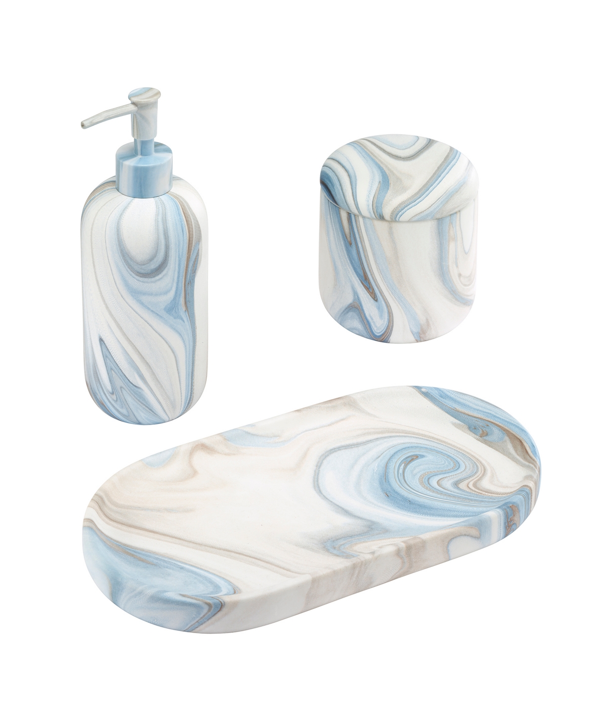 Click here for Avanti Waves Ceramic 3-Pc. Bath Vanity Set - Blue prices