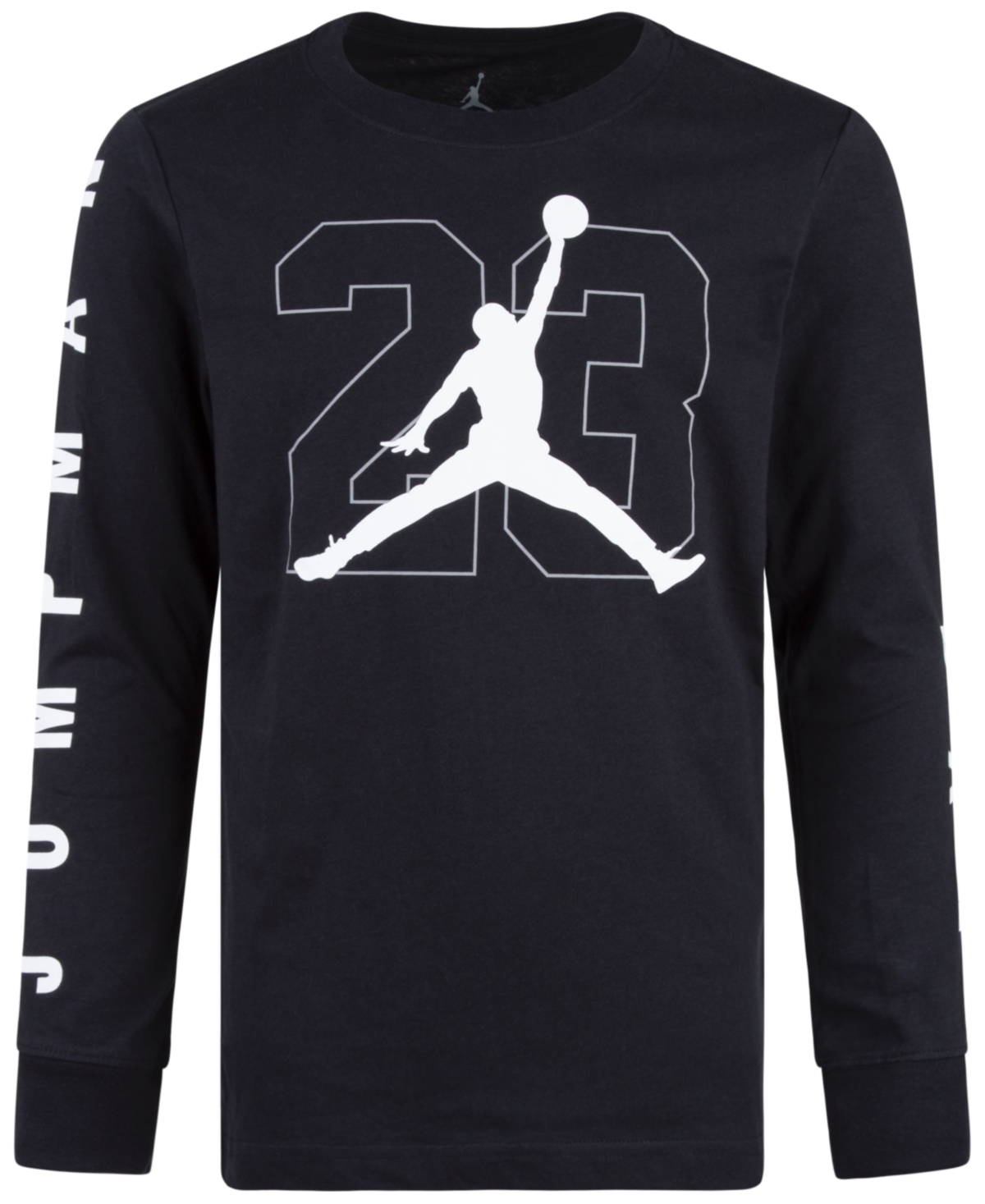 Click here for Jordan Big Boys 23 Jumpman Long Sleeve Tee - Black prices