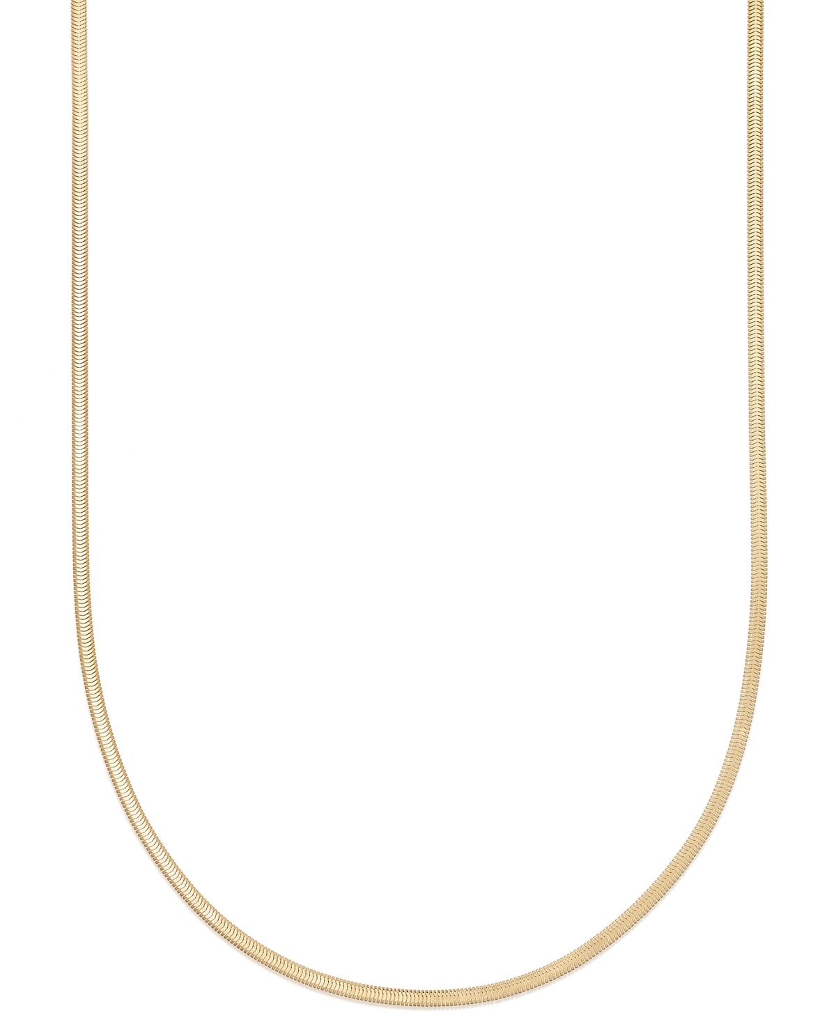 Click here for Macys Diamond Cut Snake Chain 18 Necklace (3mm) in... prices