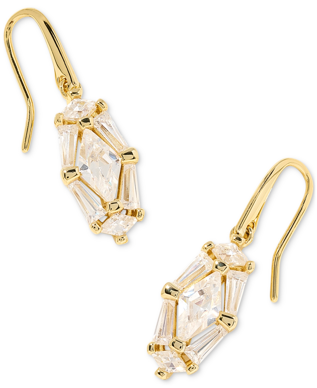 Click here for Kendra Scott Crystal Mixed Cut Cluster Drop Earrin... prices