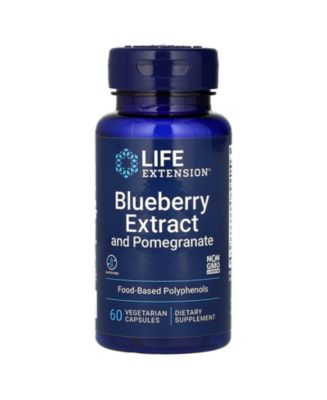 Life Extension Blueberry Extract and Pomegranate - 60 Vegetarian ...
