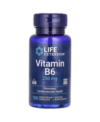 Life Extension Vitamin B6 250 mg - 100 Vegetarian Capsules - Macy's