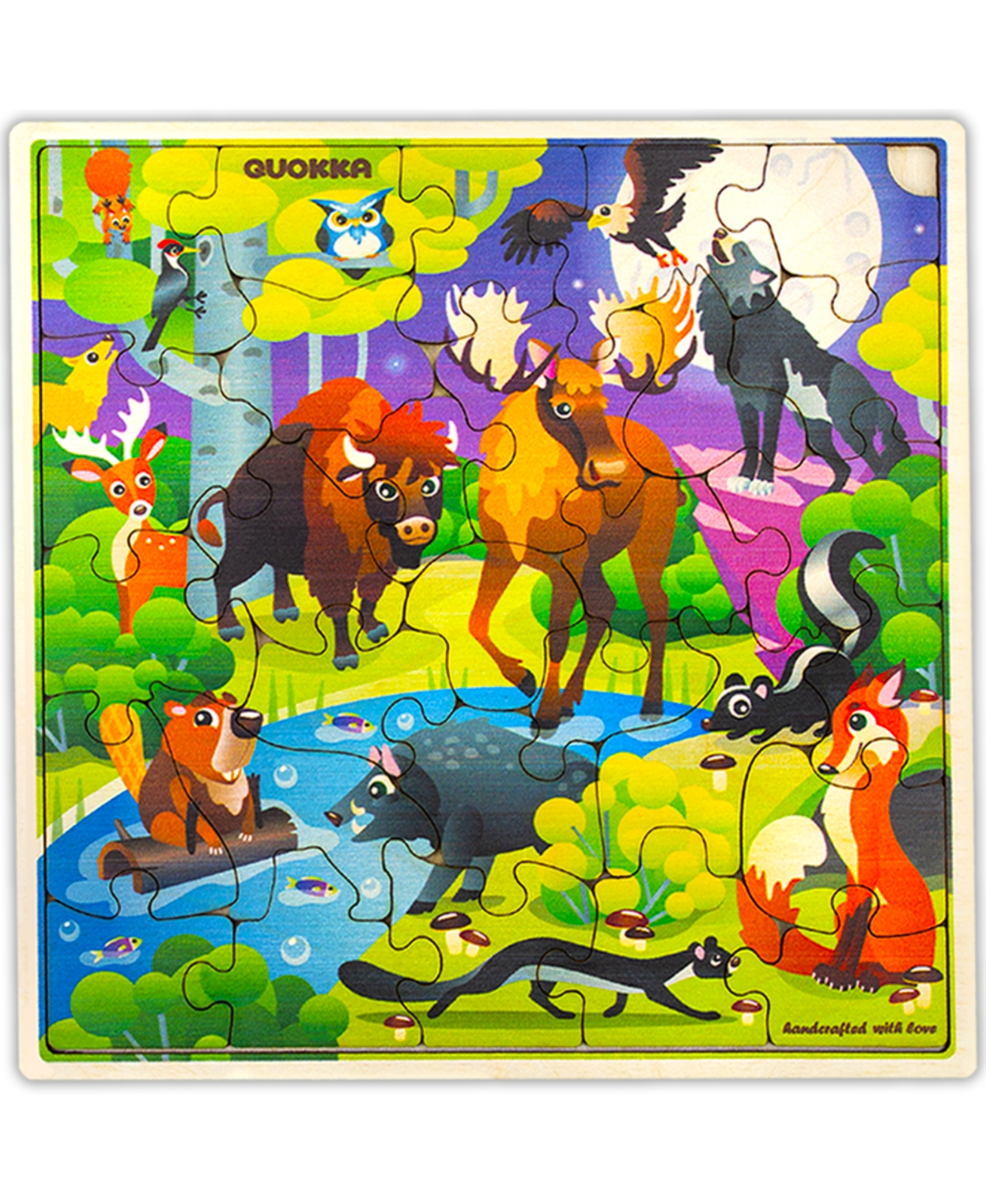 Click here for Quokka 28 Pieces Wooden Toddlers Puzzles for Ages... prices