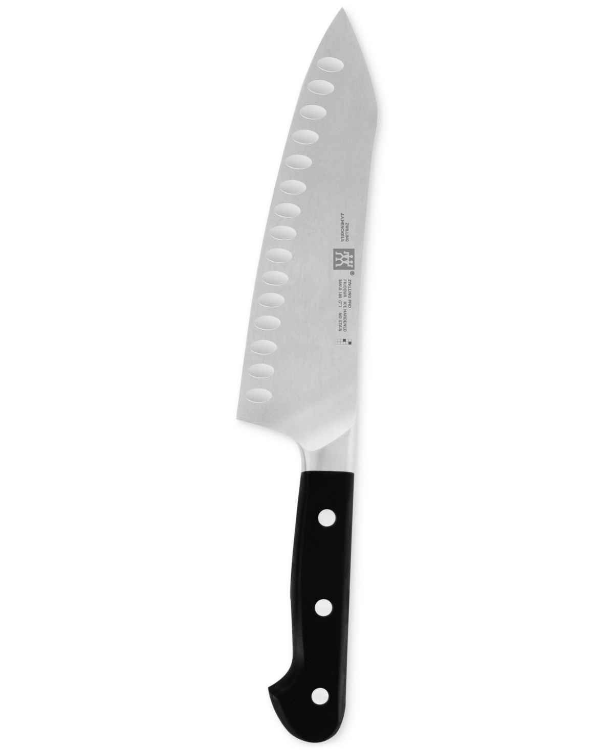 Click here for Zwilling Pro 7 Hollow Edge Rocking Santoku Knife prices