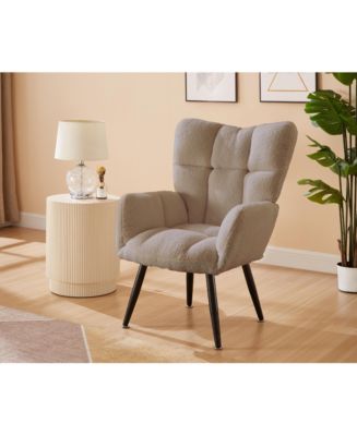 Streamdale Furniture Modern Single Sofa Armchair with High Backrest ...