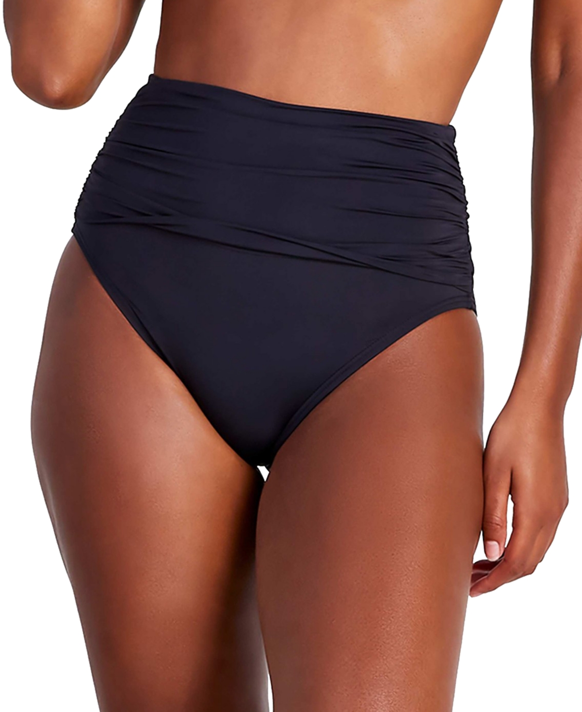 Click here for Kate Spade Womens Ruched High-Waist Bikini Bottoms... prices