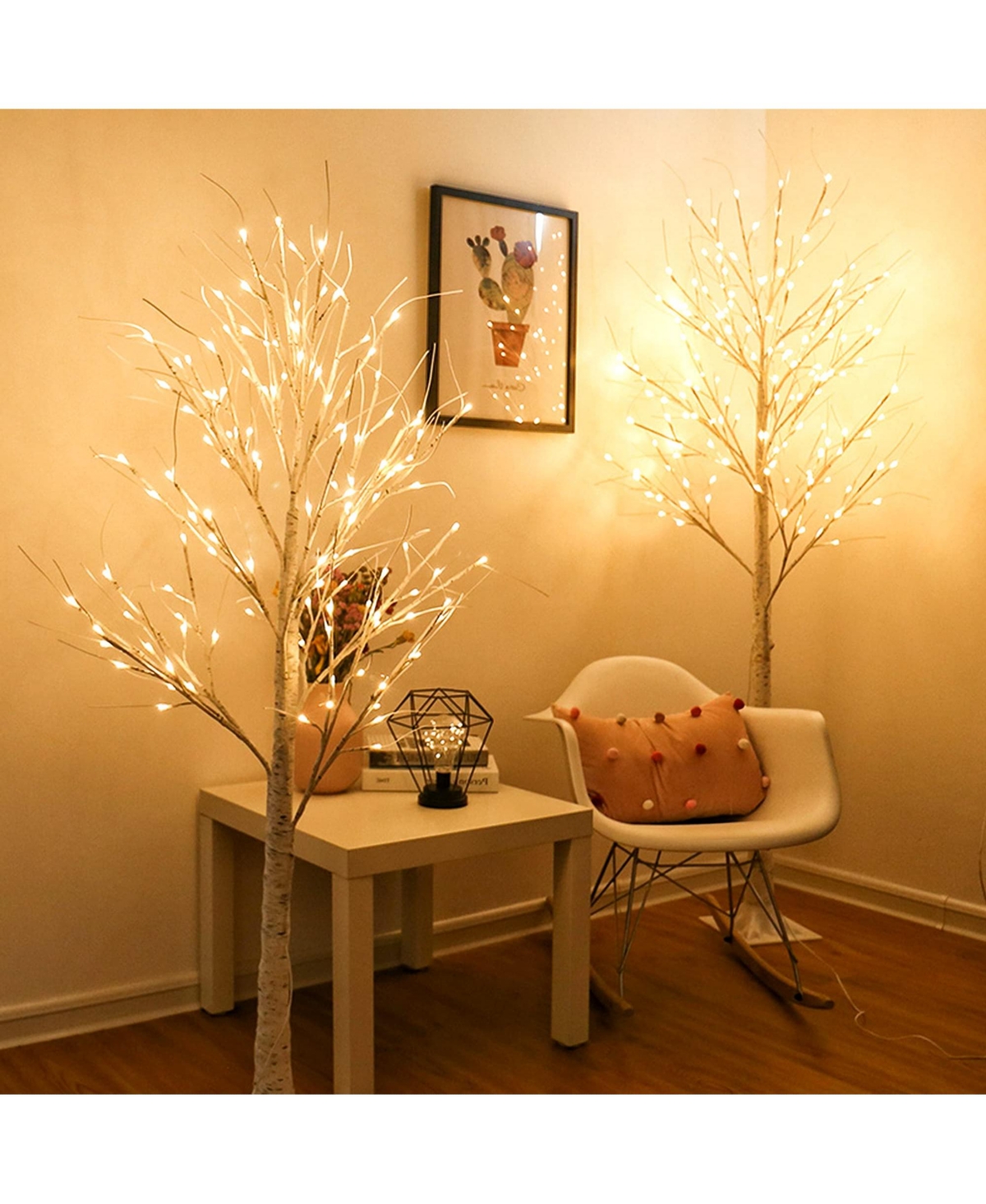 Click here for Twinkle Star 2-Pack Lighted Birch Tree for Thanksg... prices