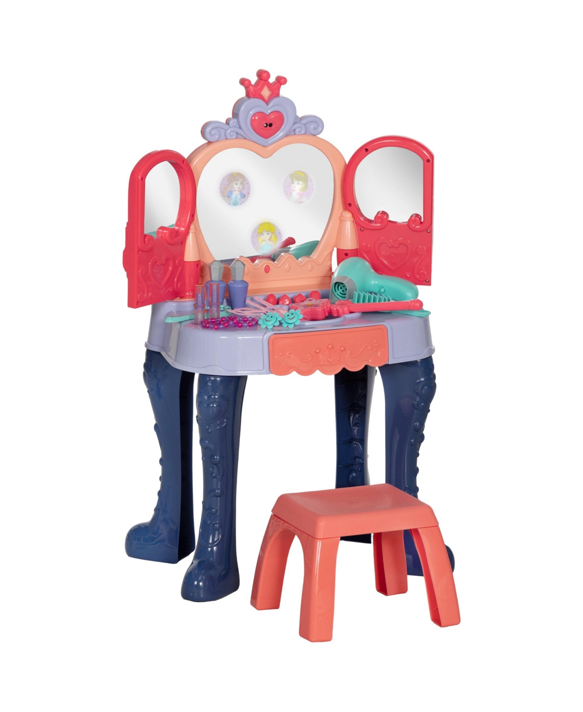 Click here for Qaba Kids Vanity Set w/ Mirror and Stool  Music  L... prices