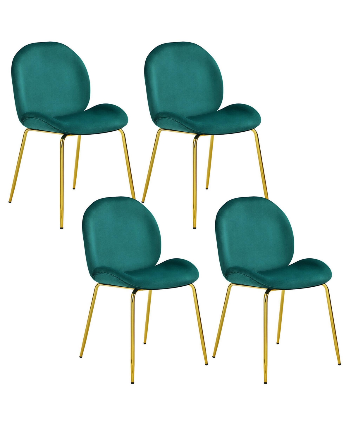 Click here for Gymax 4PCS Velvet Dining Chair Accent Leisure Chai... prices