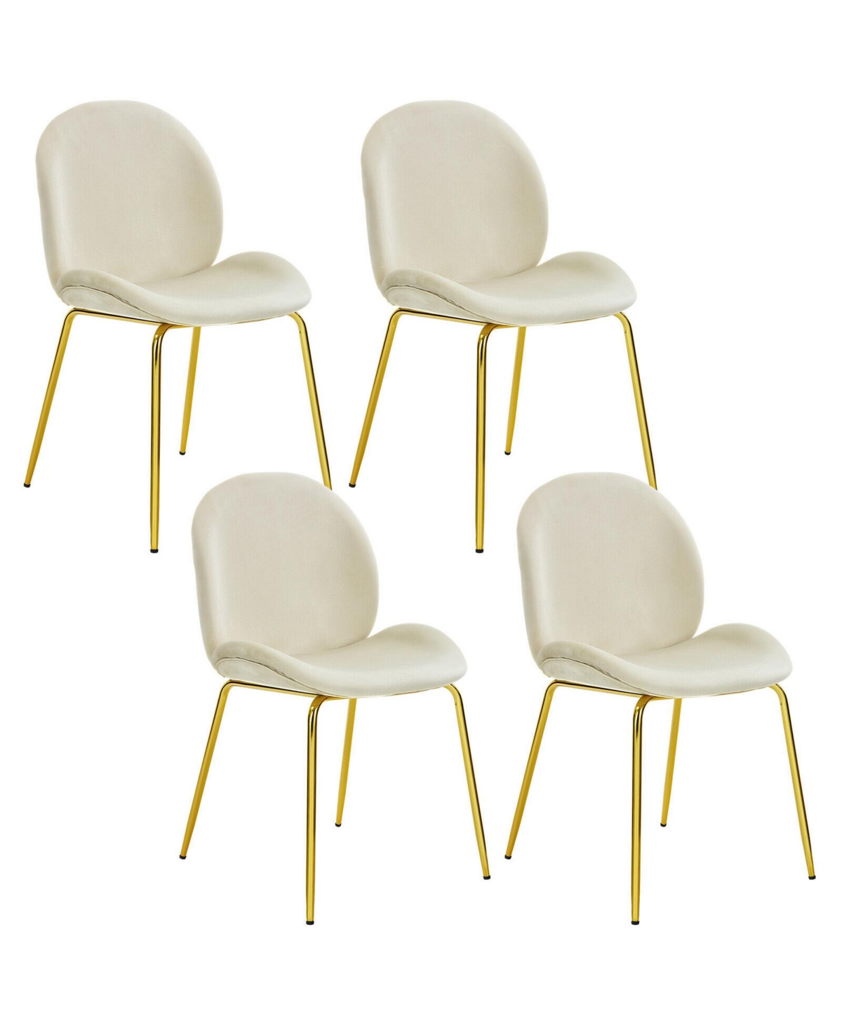 Click here for Gymax 4PCS Velvet Dining Chair Accent Leisure Chai... prices