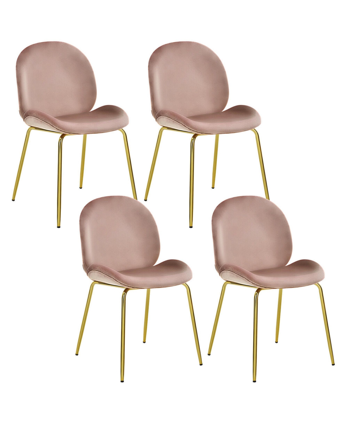 Click here for Gymax 4PCS Velvet Dining Chair Accent Leisure Chai... prices