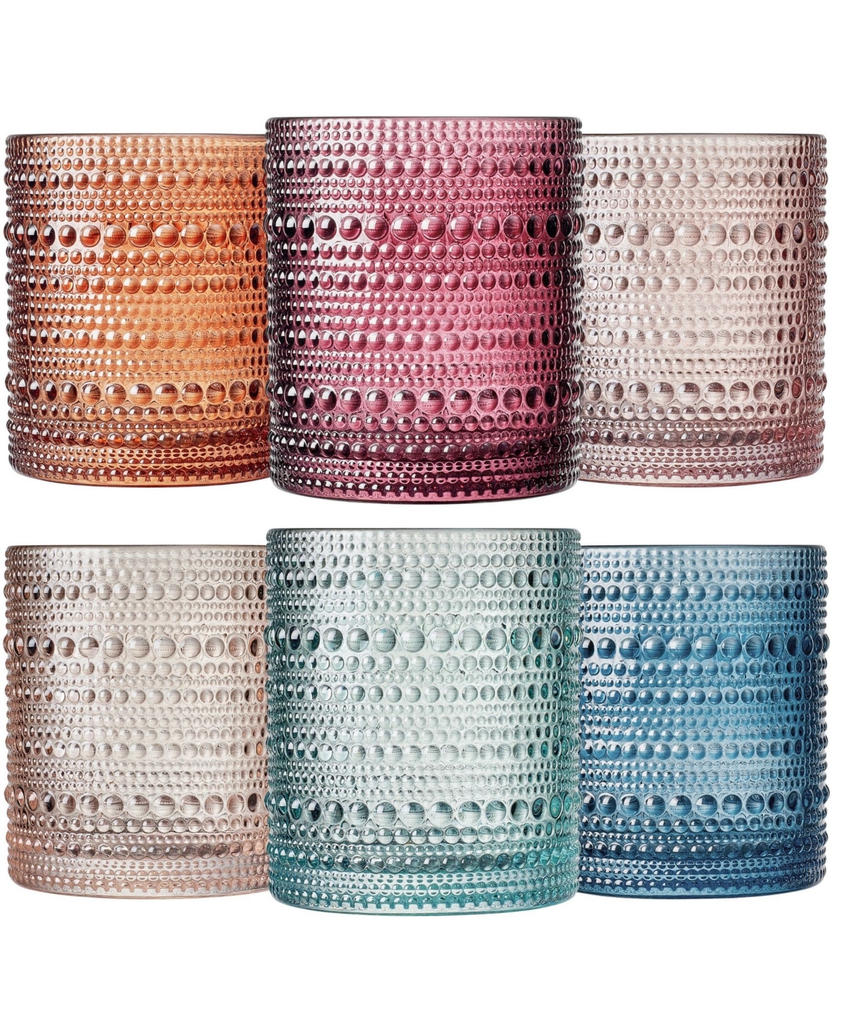 Click here for The Wine Savant Beaded Whiskey Glasses  Set of 6 -... prices