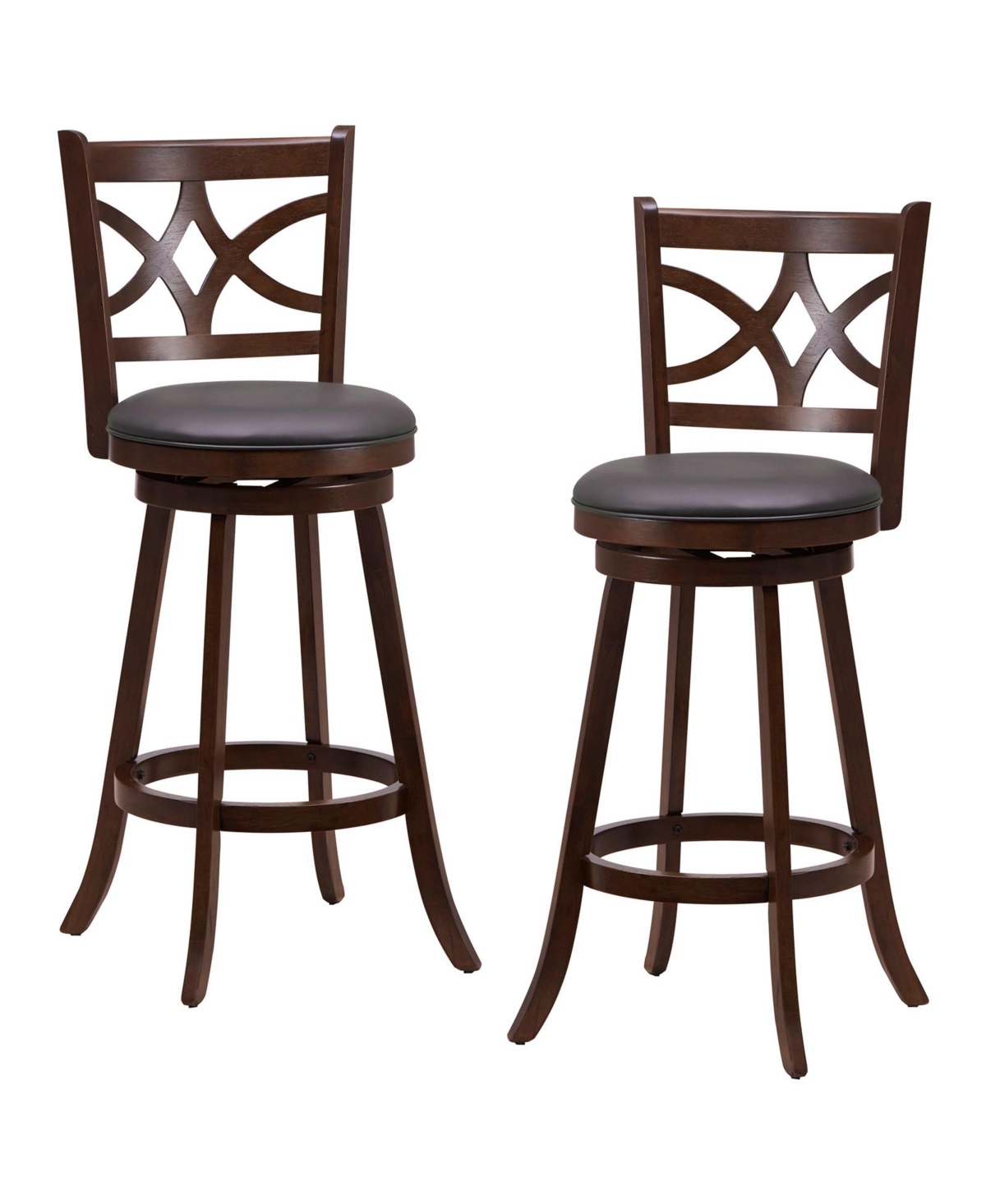 Click here for Sugift 360Â° Swivel Bar Chairs with Leather Cushio... prices