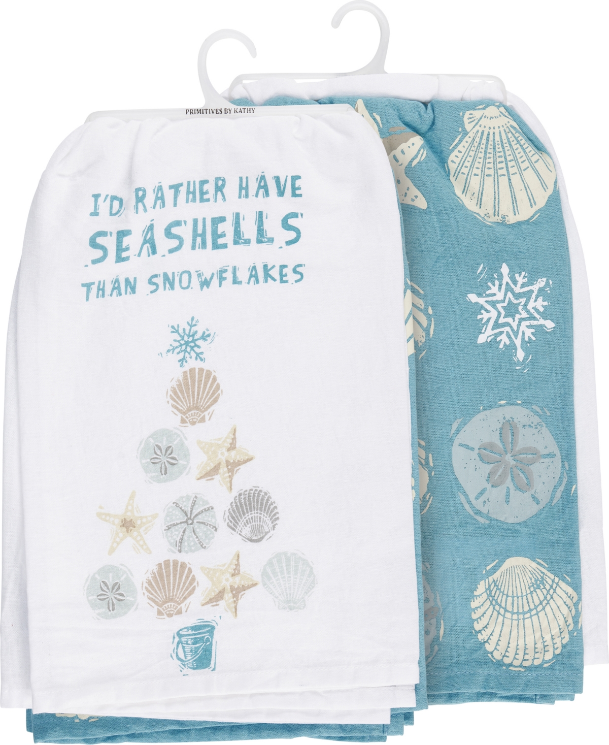 Click here for Primitives by Kathy Seashells Kitchen Towel Set prices