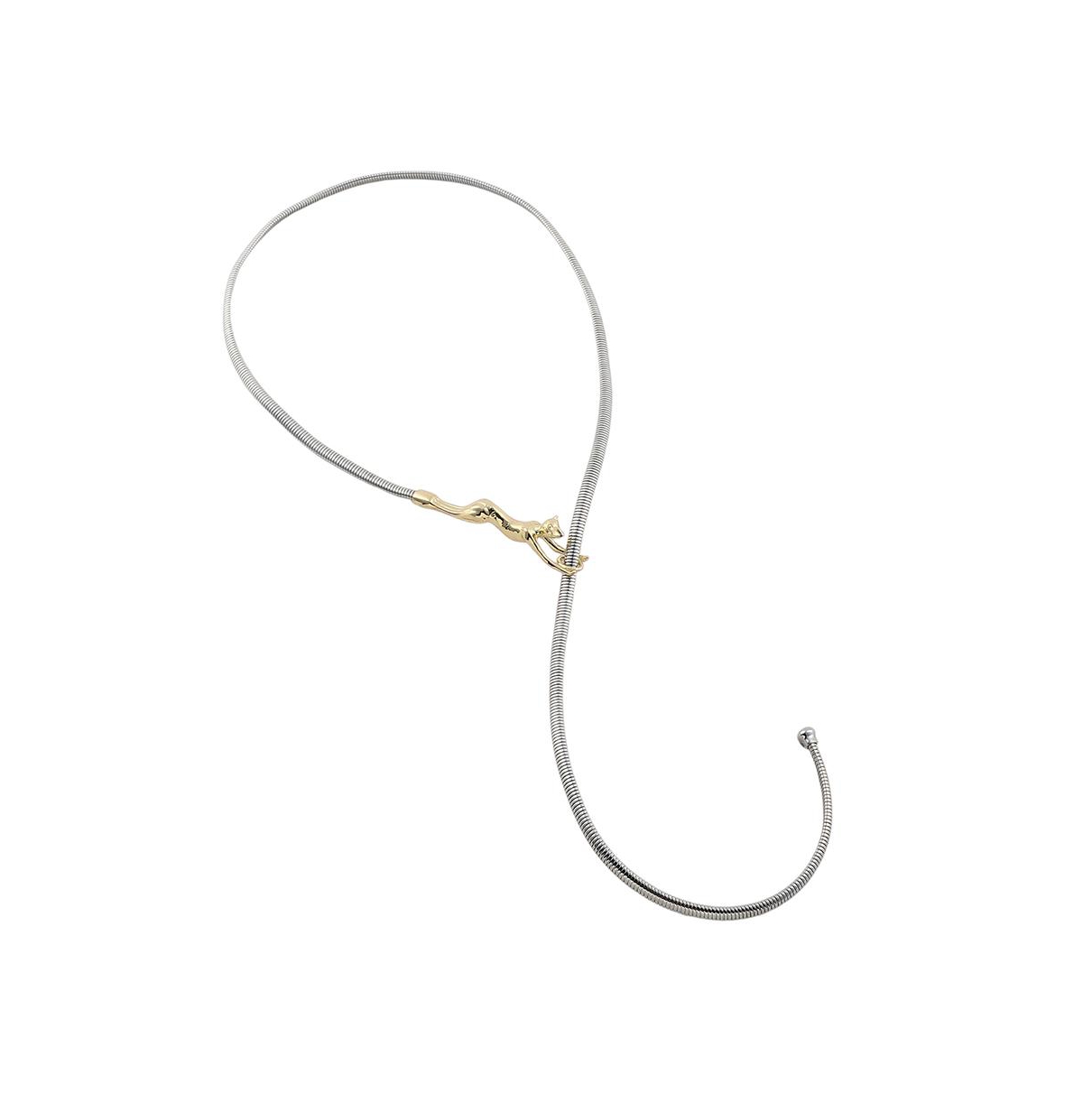 Click here for Sohi Womens The Jaguar Lariat Necklace - Silver prices